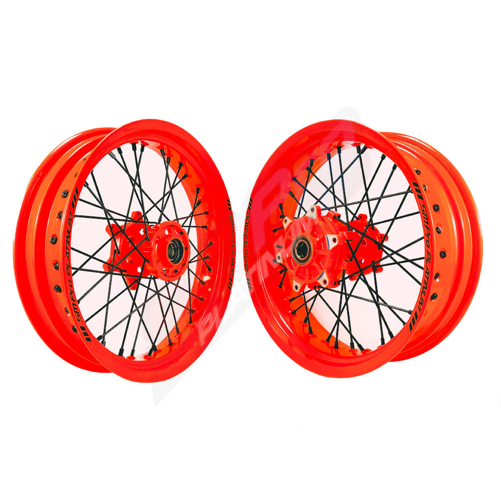KTM EXC-F 500 - Supermoto Fluro Colour Set – SM Pro Wheels